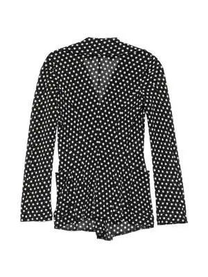 Junya Watanabe Polka-dot Ruffled Jacket - Multicolor