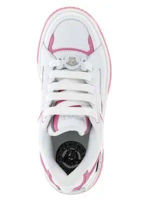 Versace Biggie Basket' Leather Sneakers With Greca Motif