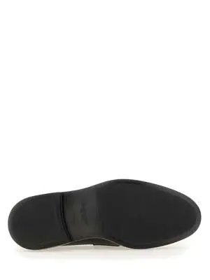 Thom Browne Calf Leather Moccasin Penny Loafers - Black