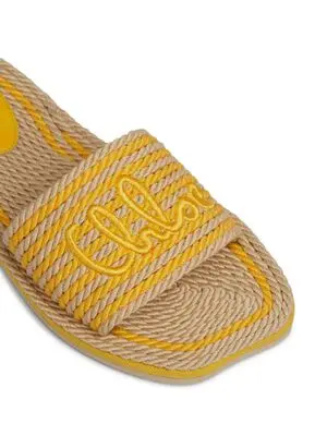 Chloé Woven Flat Sandals