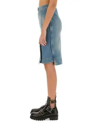 VIVIENNE WESTWOOD Denim Midi Skirt