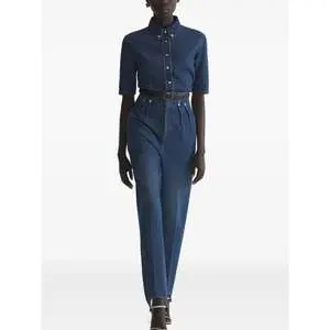 MUGLER Straight Leg Pleated Trousers