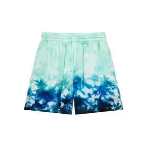 Casablanca Silk Tie-dye Deck Shorts - Blue