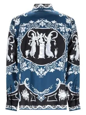 Versace Printed Silk Shirt