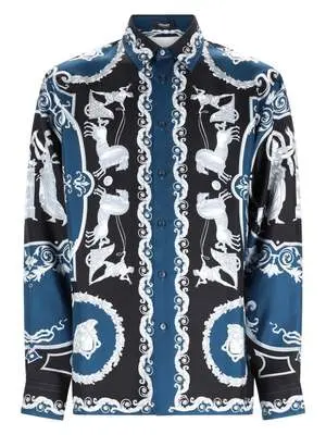 Versace Printed Silk Shirt - Multicolor
