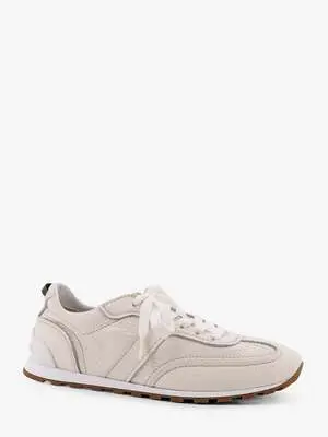 Brunello Cucinelli Leather Sneakers With Monili Detail