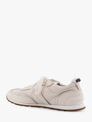 Brunello Cucinelli Leather Sneakers With Monili Detail
