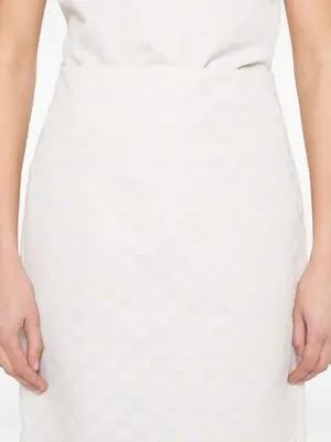 Gucci Gg Cotton Blend Skirt