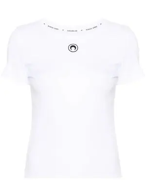 MARINE SERRE Organic Cotton Crescent Moon T-shirt - Multicolor