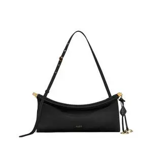 Alaïa Nylon Shoulder Bag With Gold-tone Hardware - Black