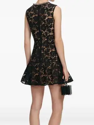 SELF-PORTRAIT Lace Crystal Mini Dress