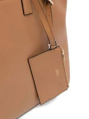 A.p.c. Le Drummer Leather Tote Bag - Brown