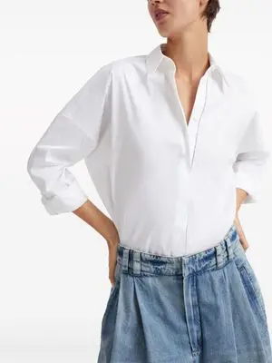 Brunello Cucinelli Embellished Cotton Shirt - Multicolor