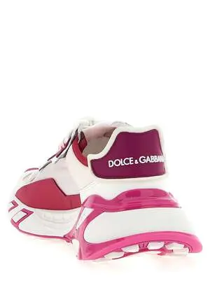 Dolce & Gabbana Day Faster" Viscose And Suede Sneakers