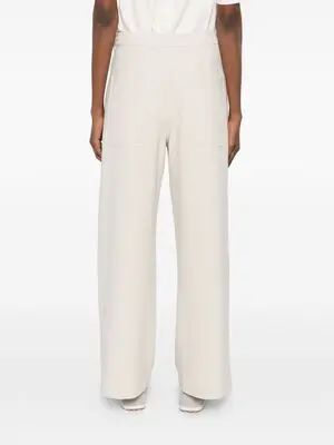 Max Mara Cotton Wide-leg Trousers - Multicolor