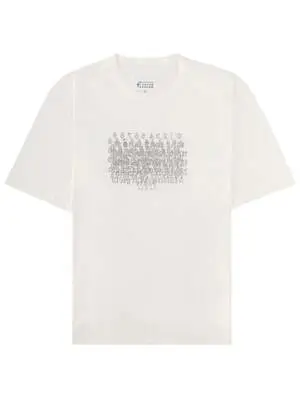 MAISON MARGIELA T-shirt Con Stampa - White