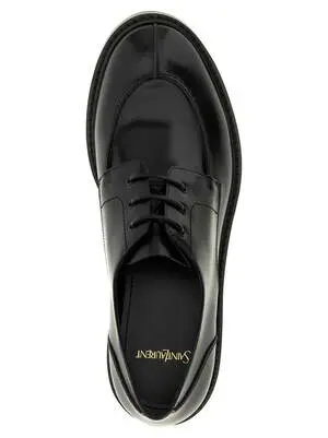 Saint Laurent Lino Leather Derby Shoes