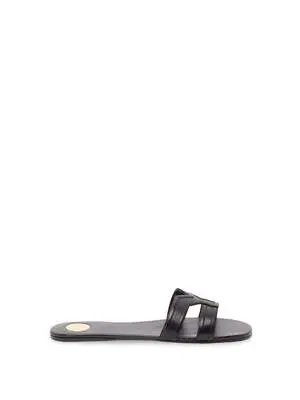 Saint Laurent Mabrouka Calf Leather Sandals - Multicolor