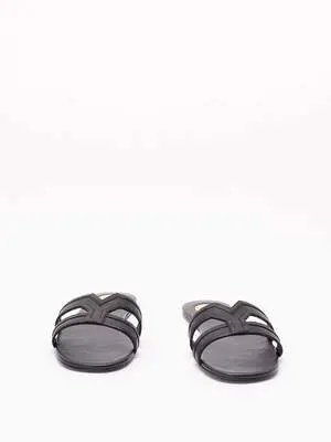 Saint Laurent Mabrouka Calf Leather Sandals - Multicolor