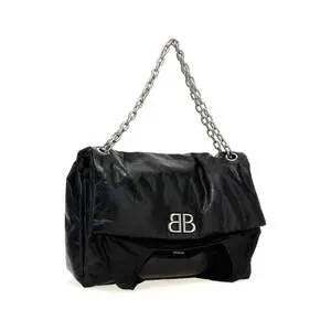 Balenciaga Calf Leather Tote Bag With Silver-tone Hardware