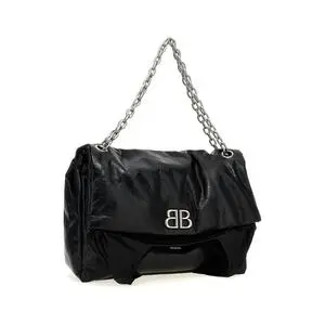 Balenciaga Calf Leather Tote Bag With Silver-tone Hardware
