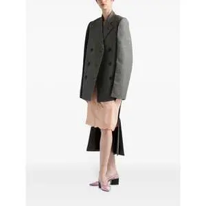 Prada Silk A-line Skirt With Embroidered Motif