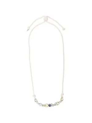 FORTE_FORTE Crystal Embellished Necklace - Multicolor