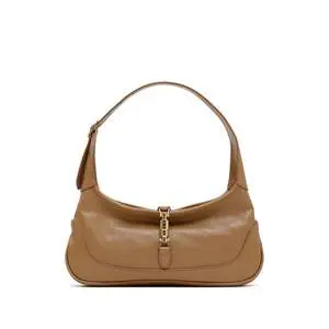Gucci GUCCI Calf Leather Monogram Shoulder Bag Cream