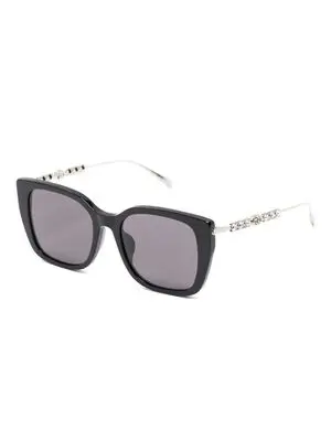 Gucci Black Rectangle Frame Sunglasses