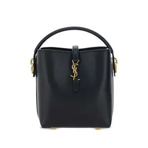 Saint Laurent Leather Mini Bag With Logo