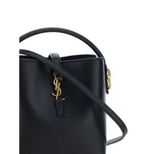 Saint Laurent Leather Mini Bag With Logo