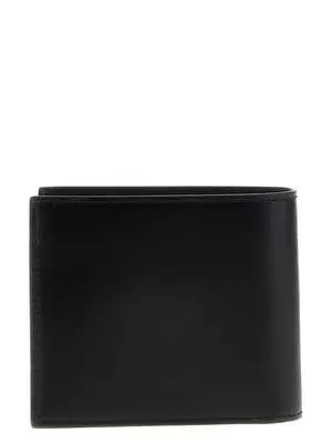Saint Laurent Logo Leather Wallet - Black