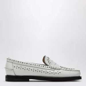 SEBAGO Classic Studded Leather Loafers - White