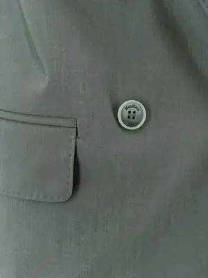 Max Mara Virgin Wool And Silk Double-breasted Blazer - Multicolor