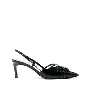 Gucci Calf Leather Buckle-fastening Slingback Pumps