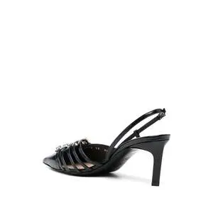 Gucci Calf Leather Buckle-fastening Slingback Pumps