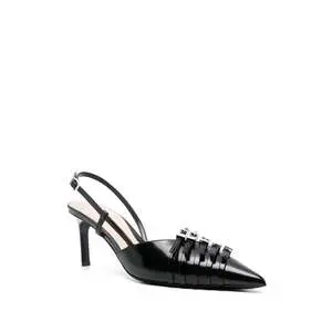 Gucci Calf Leather Buckle-fastening Slingback Pumps