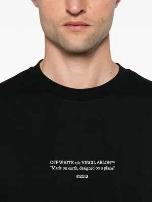 Off-White Statement Cotton Skate T-shirt - Black