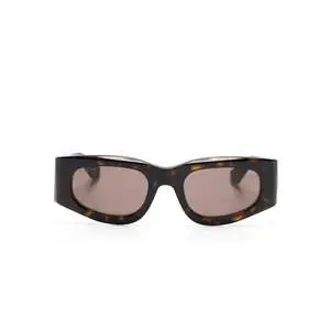 Gucci Acetate Sunglasses With Tortoiseshell Effect And Interlocking G Logo - Purple