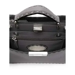 Fendi Grey Calf Leather Shoulder Bag