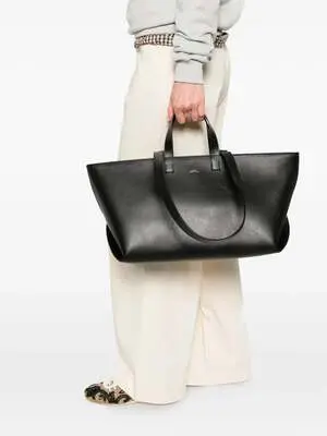 A.p.c. Le Drummer Leather Tote Bag - Black