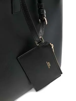 A.p.c. Le Drummer Leather Tote Bag - Black