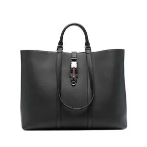 Gucci Calf Leather Tote Bag - Black