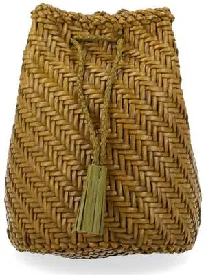 Dragon Diffusion Pompom Double Jump Bucket Bag - Green