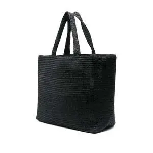 Saint Laurent Woven Raffia Tote Bag