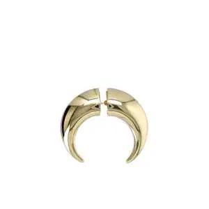 MARINE SERRE Tone Recycled Tin Crescent Moon Single Earring - Gold