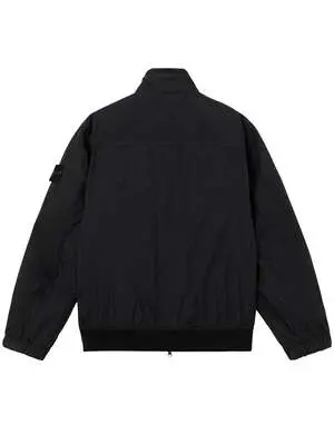 Stone Island Zip Up Bomber Jacket - Black