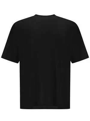 Herno Stretch-cotton Jersey T-shirt With Scuba Details - Black