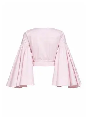 Jacquemus The Paysan Ruffled Wrap Top - Multicolor