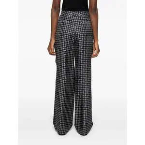 Prada Tailored Paisley Print Silk Trousers